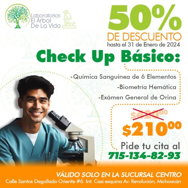 Check up básico - Laboratorio de análisis clínicos